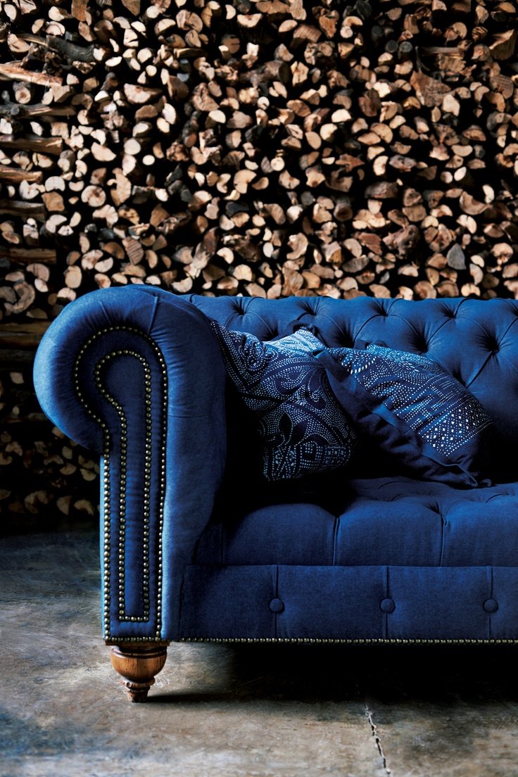 Wood Storage Ideas Inside Blue Velvet Sofas Wood Storage Ideas Inside Blue Velvet Sofas